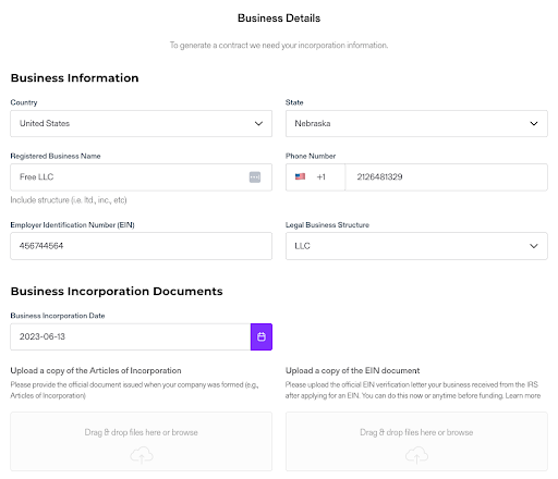 Completing and Submitting a Clearco Application